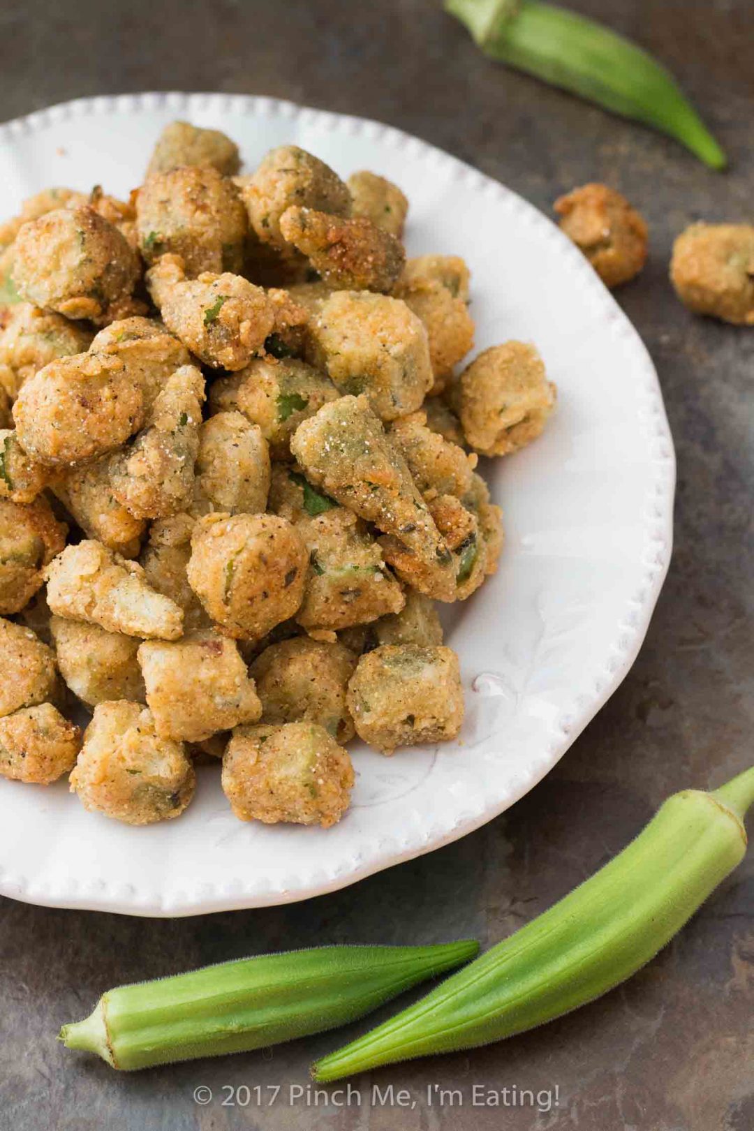 Classic Southern Fried Okra with Cornmeal - Pinch me, I'm eating