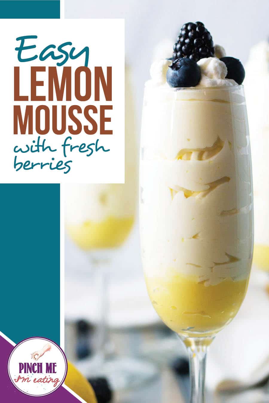 Lemon Mousse with Fresh Berries - Pinch me, I'm eating