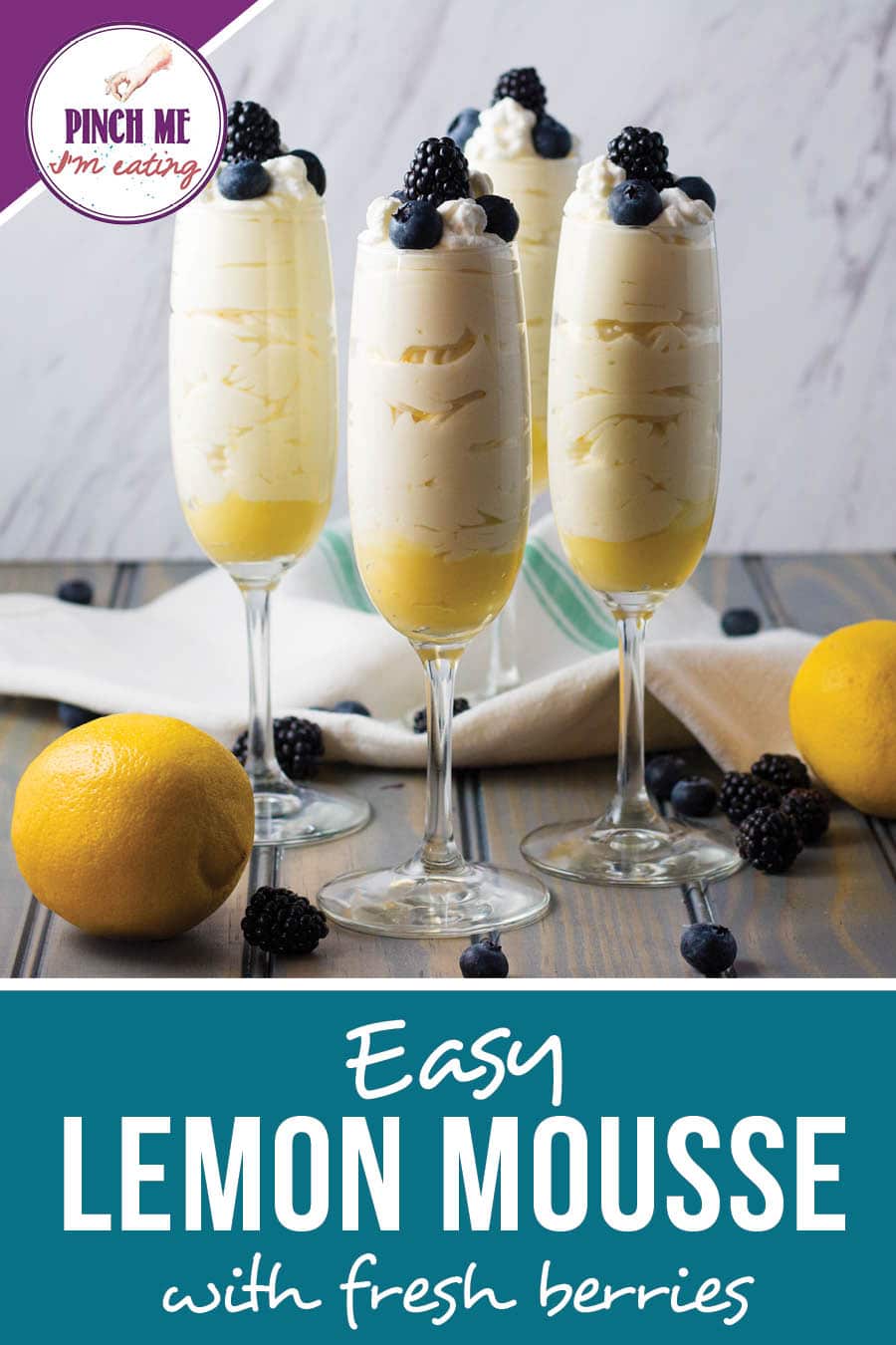 Lemon Mousse with Fresh Berries - Pinch me, I'm eating