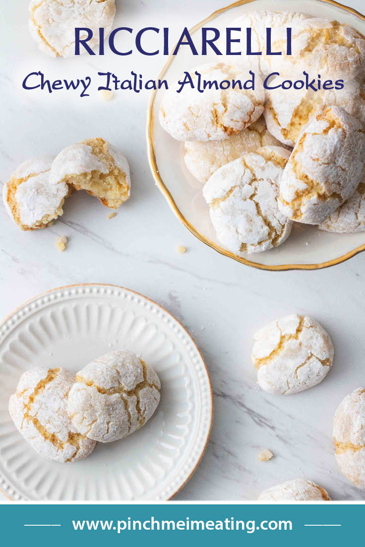 Ricciarelli: Chewy Italian Almond Cookies - Pinch me, I'm eating