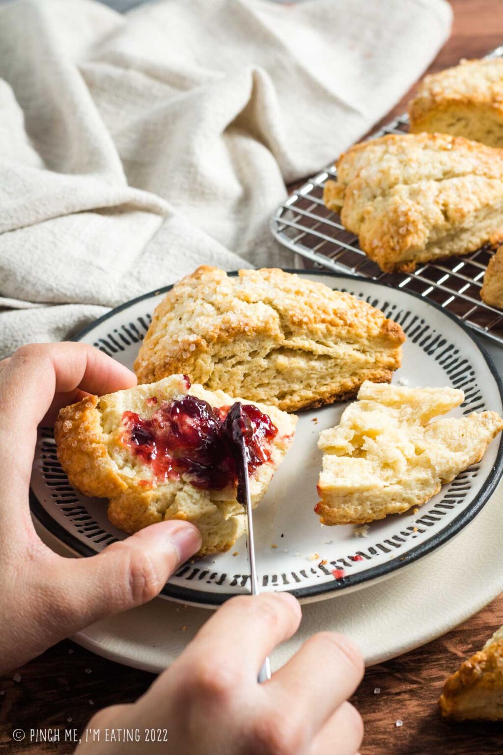 Easy Plain Scones (Basic Recipe) - Pinch me, I'm eating