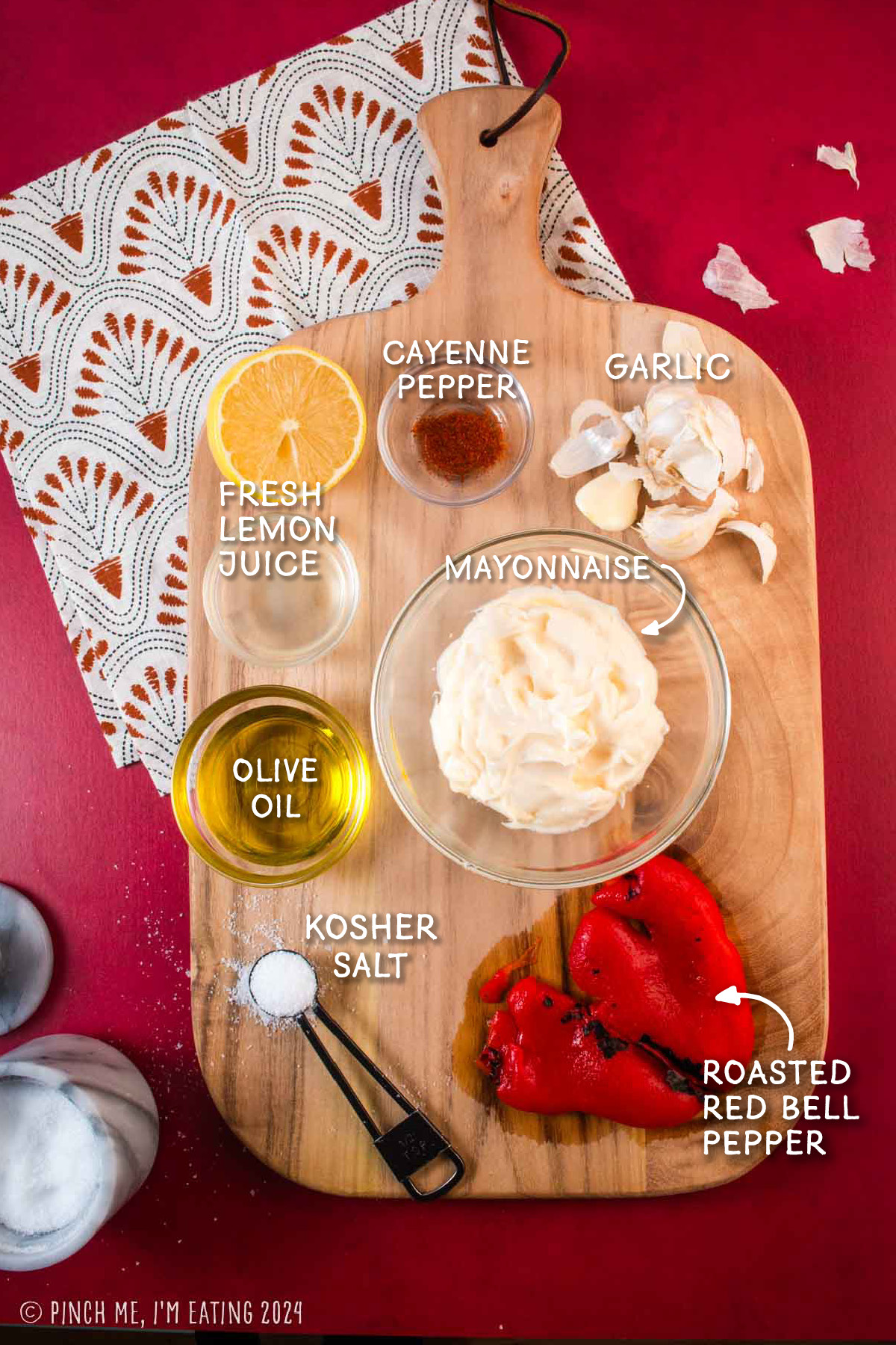 Easy Roasted Red Pepper Aioli Recipe with Garlic