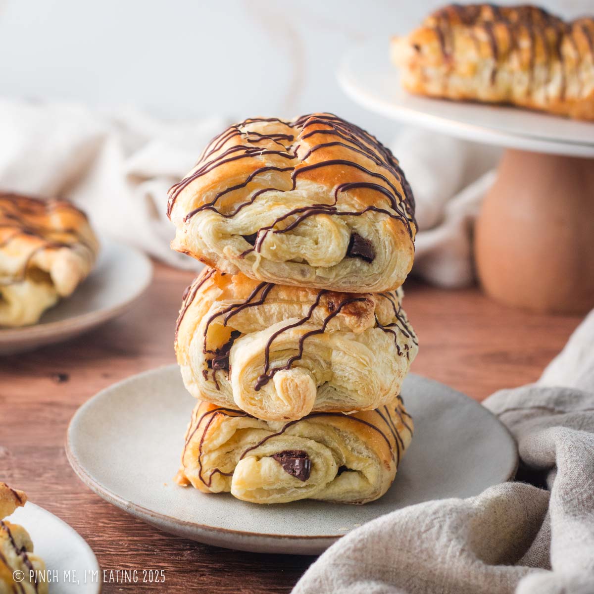 3-Ingredient Puff Pastry Chocolate Croissants